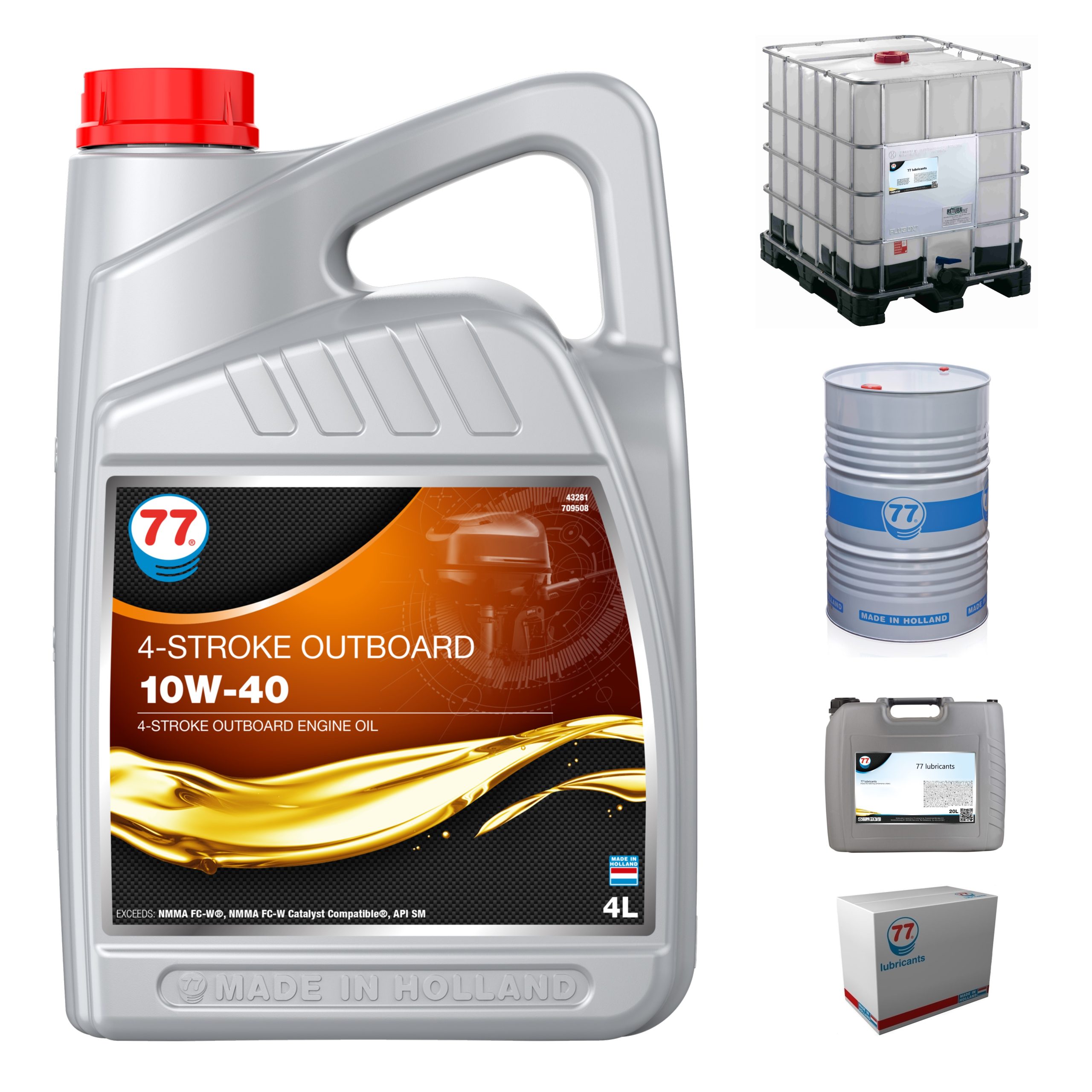 77 lubricants - Buitenboordmotor Olie 4 Takt 10W40 - 77 Lubricants B.V.